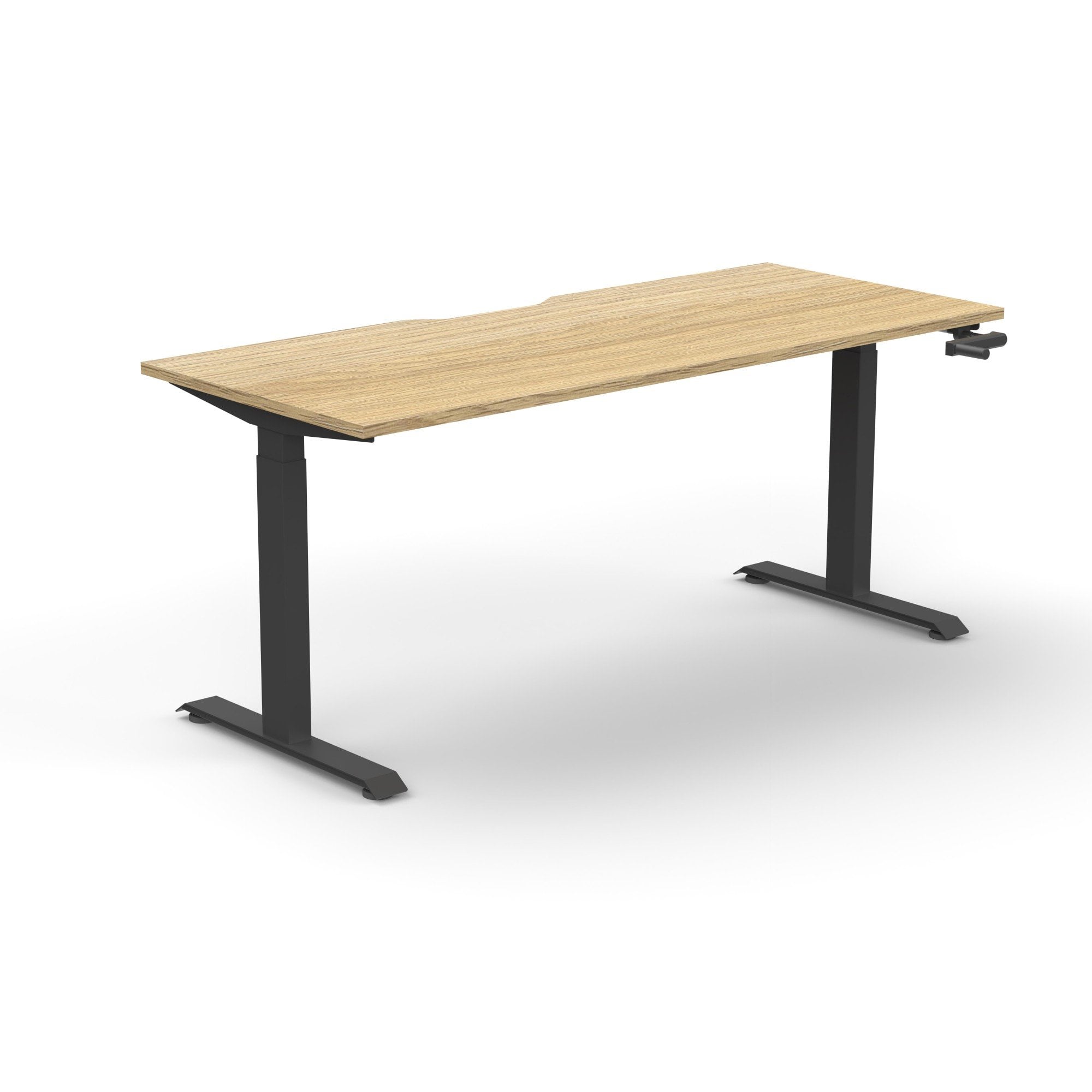 Boost Single Wind up Height Adjustable Desk | Seated