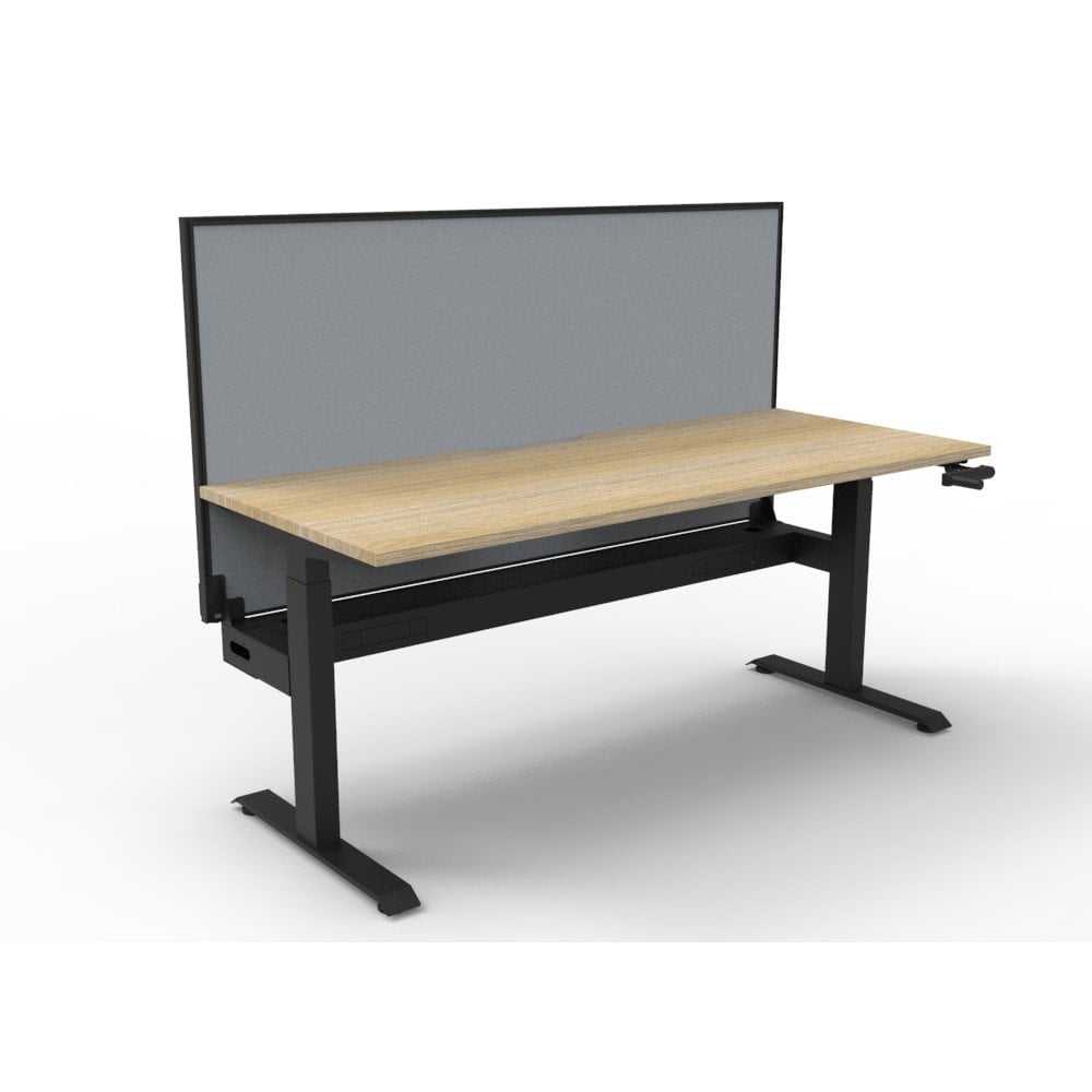 Boost Single Wind up Height Adjustable Desk | Seated